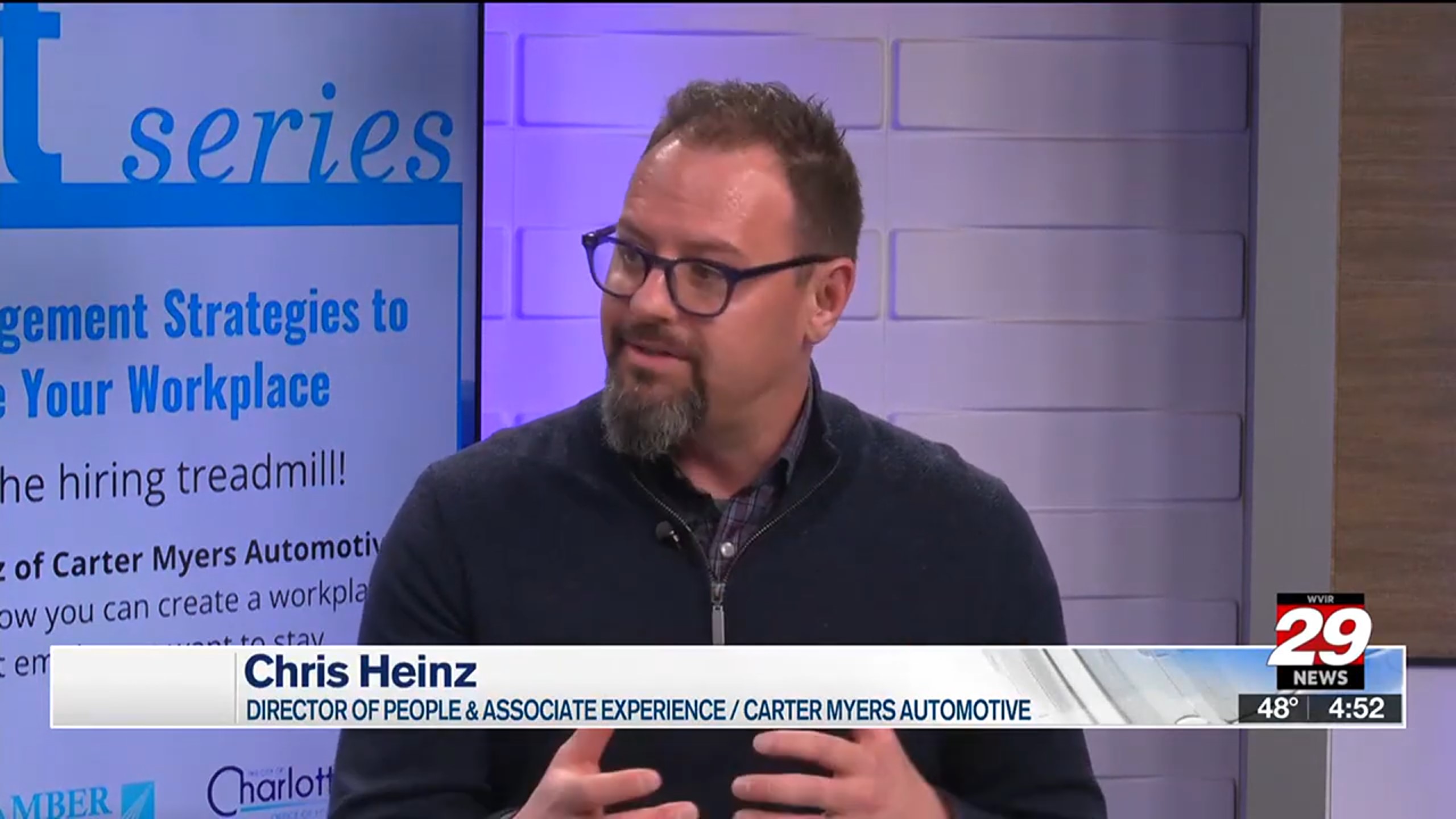 Chris Heinz on NBC29 - Charlottesville Regional Chamber of Commerce