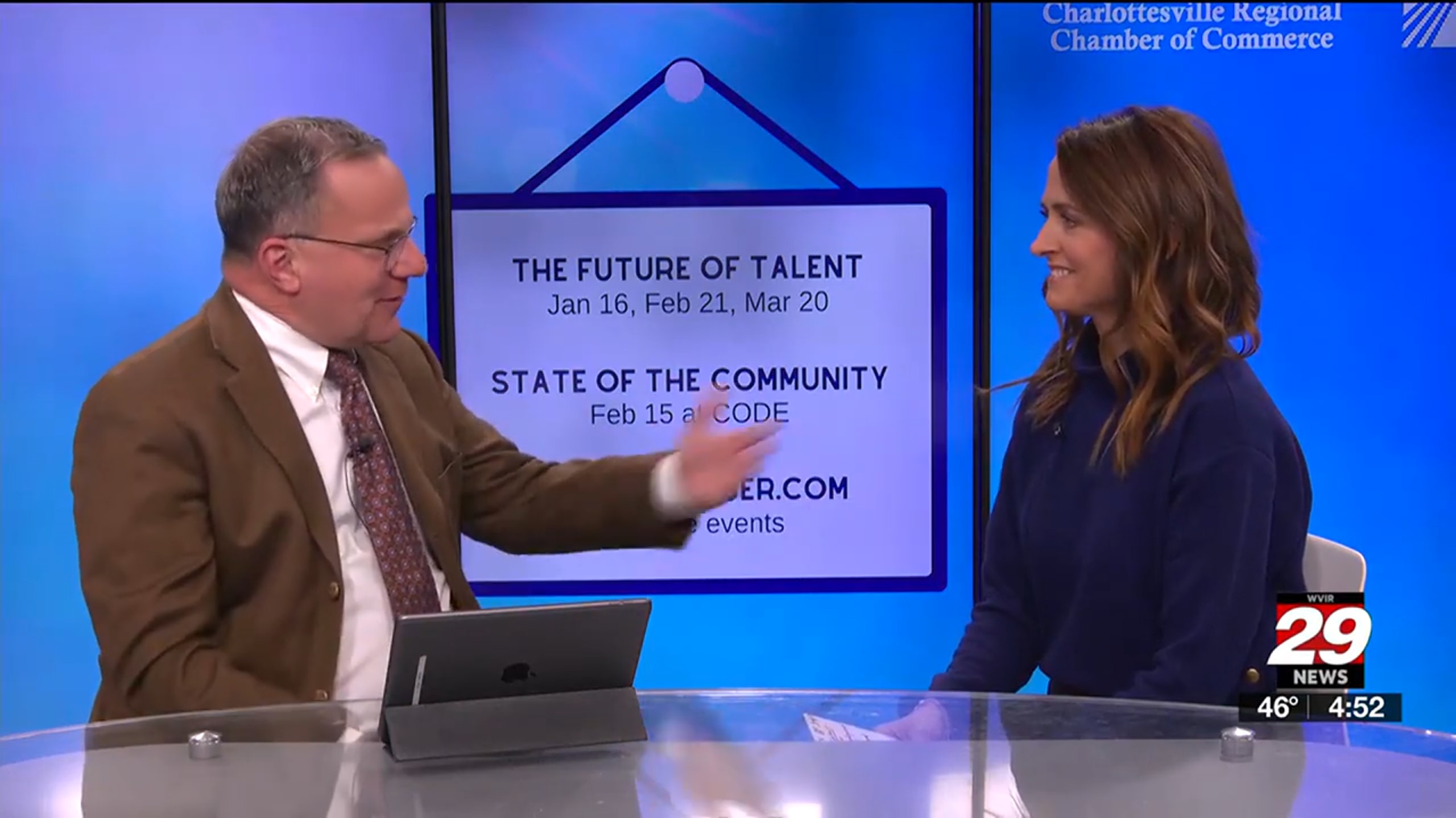 Rebecca Ivins on NBC29 - Charlottesville Regional Chamber of Commerce