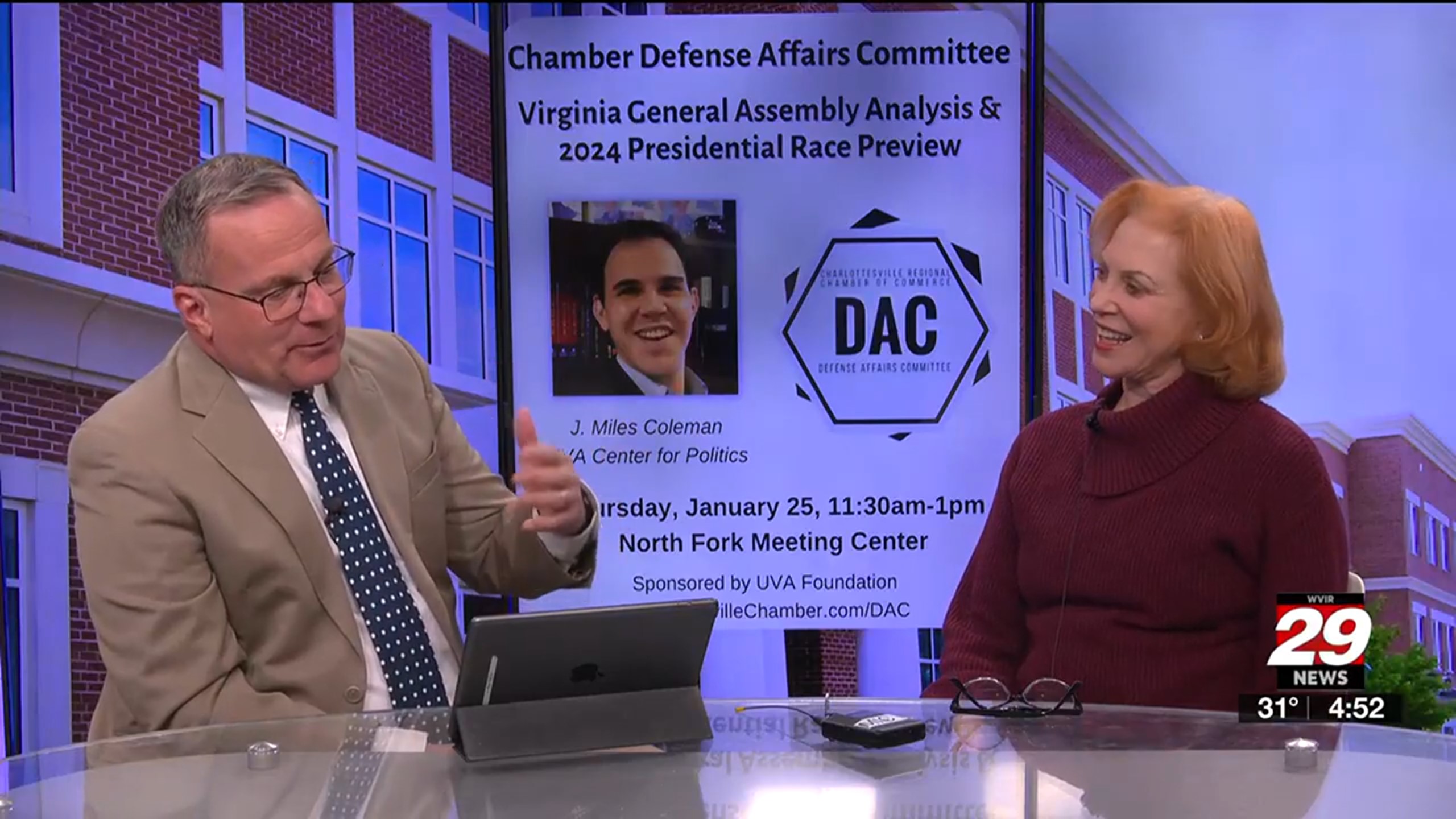 Lettie Bien on NBC29 - Charlottesville Regional Chamber of Commerce