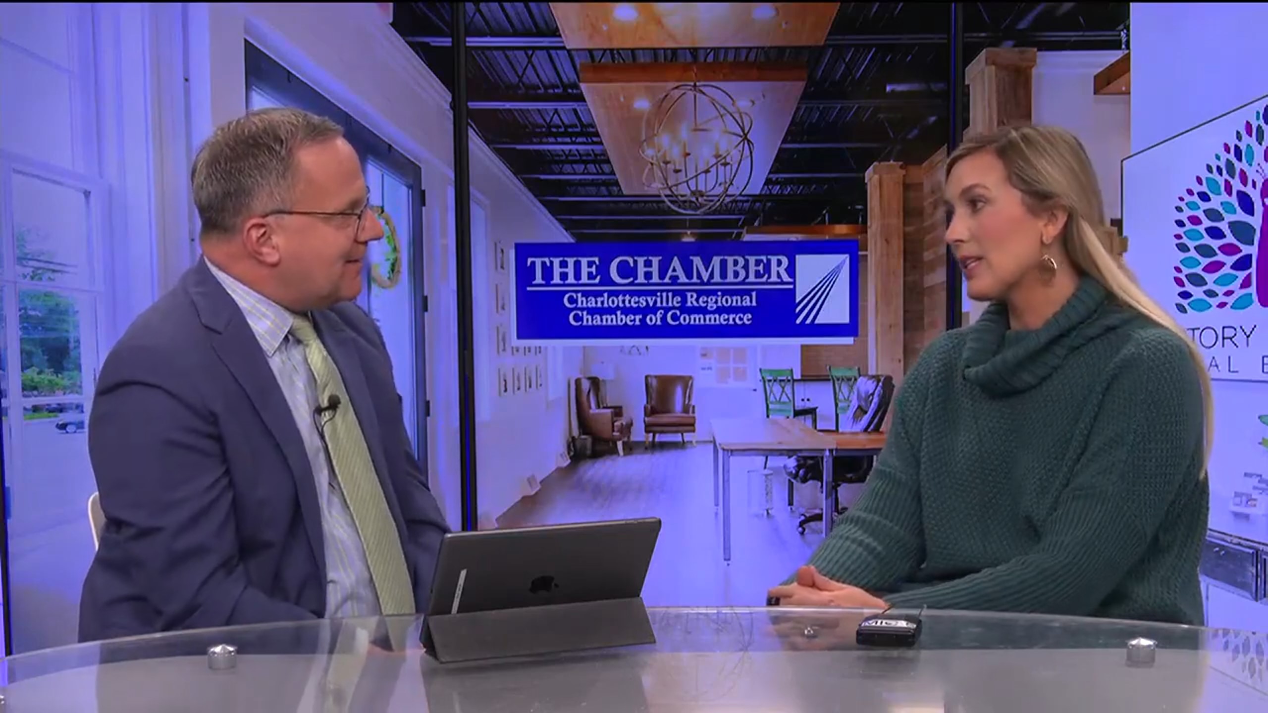 Sasha Tripp on NBC29 - Charlottesville Regional Chamber of Commerce