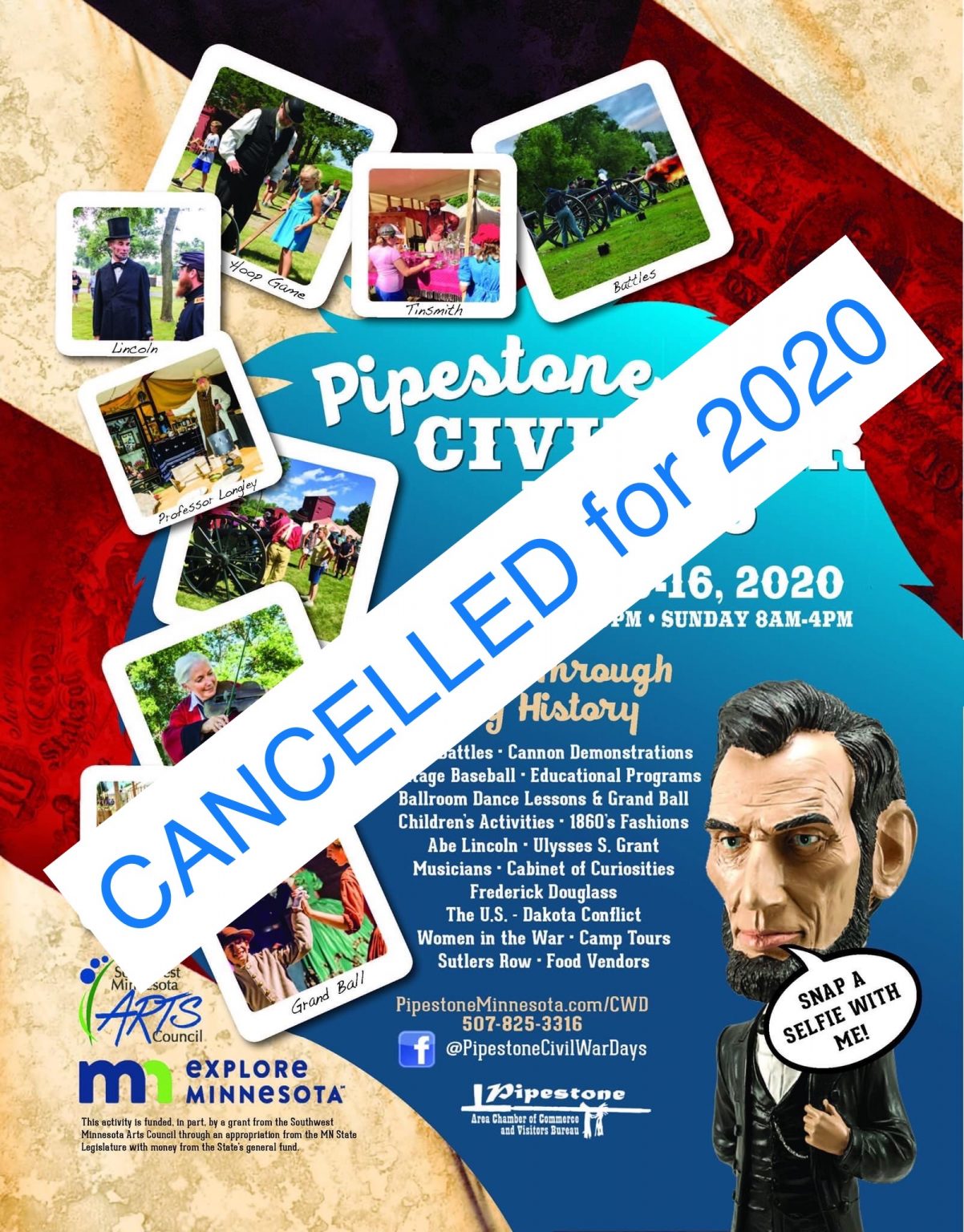 Pipestone Civil War Days - Pipestone Chamber of Commerce & Visitor's Bureau