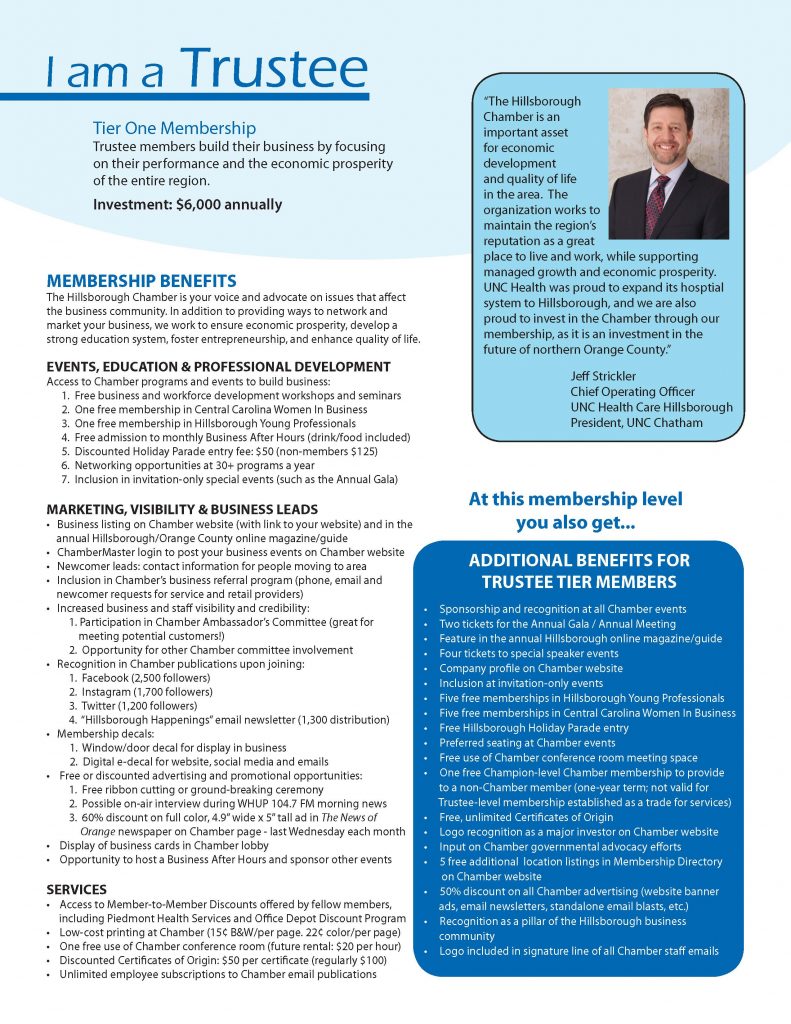 Membership Tiers & Benefits - Hillsborough/Orange County Chamber of ...