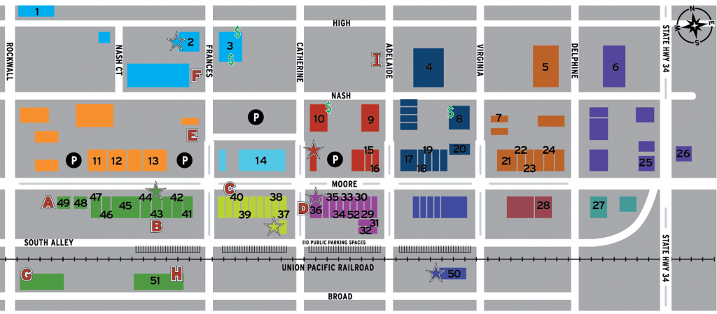 Map of Historic Downtown Terrell - Terrell Chamber of Commerce