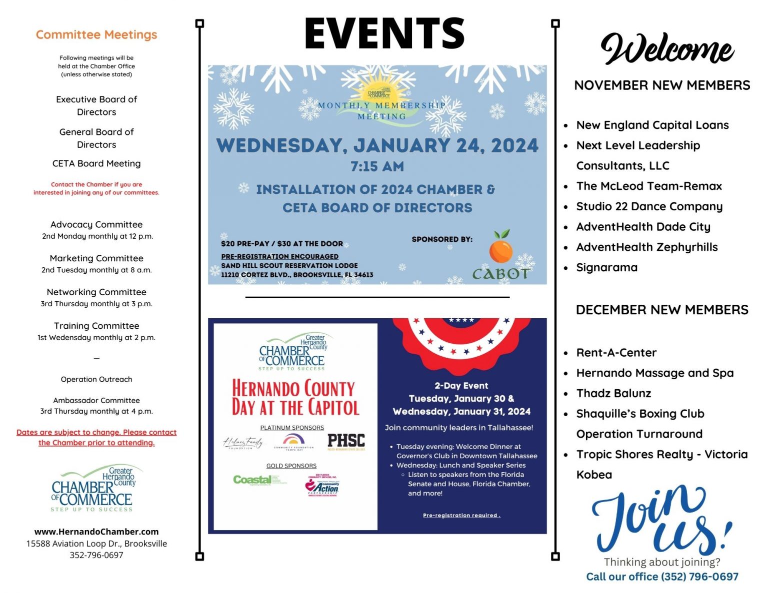Printable Calendar Monthly - Greater Hernando County Chamber of Commerce