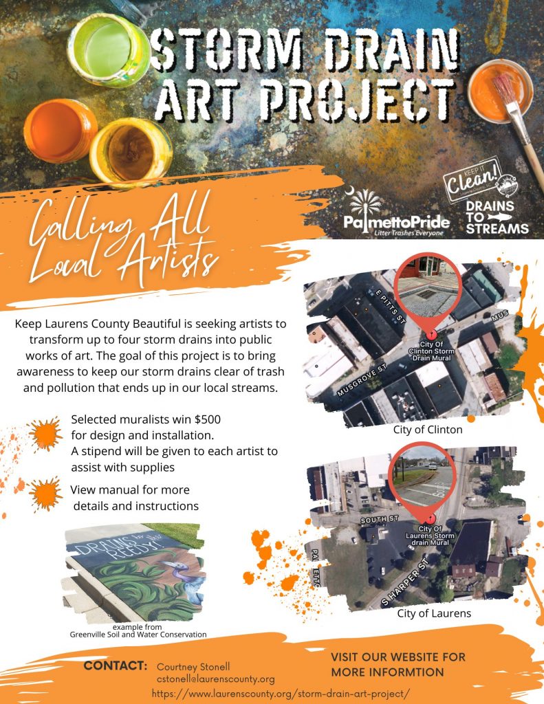 Storm Drain Art Project - Laurens County Chamber of Commerce