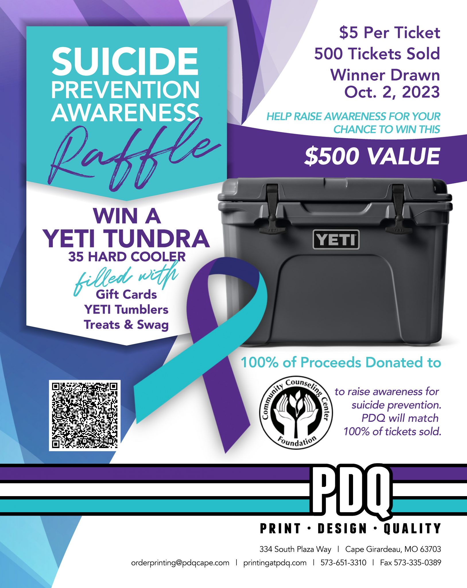 Suicide Prevention Awareness Raffle - Cape Girardeau Area Chamber of ...