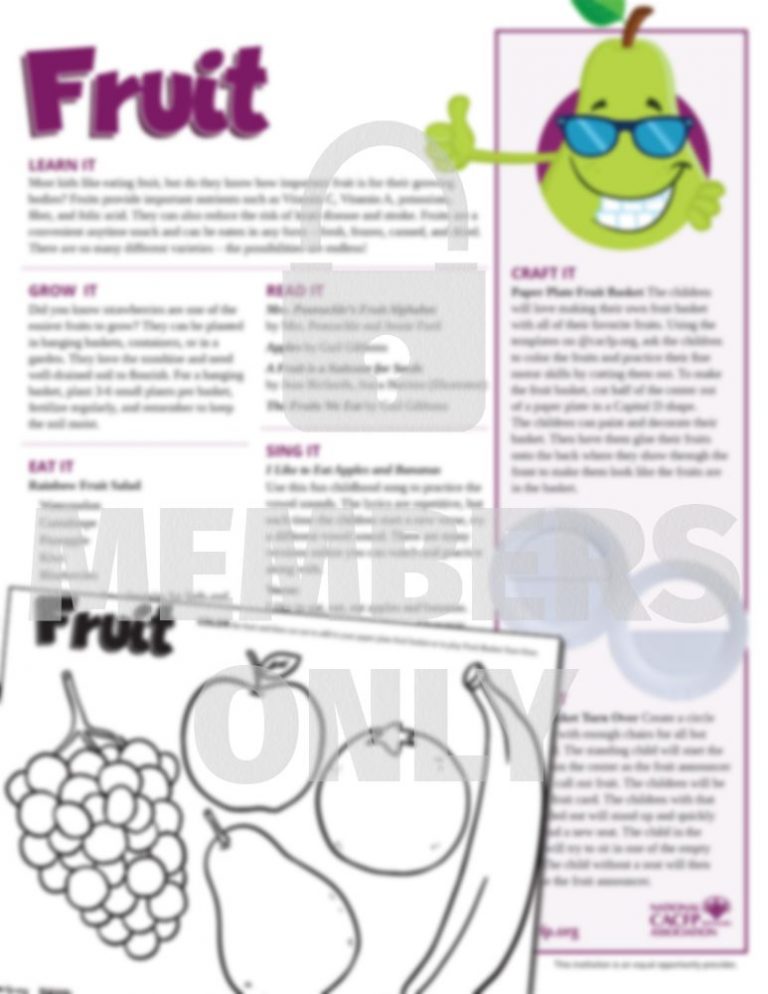 Activity Pages - National CACFP Sponsors Association