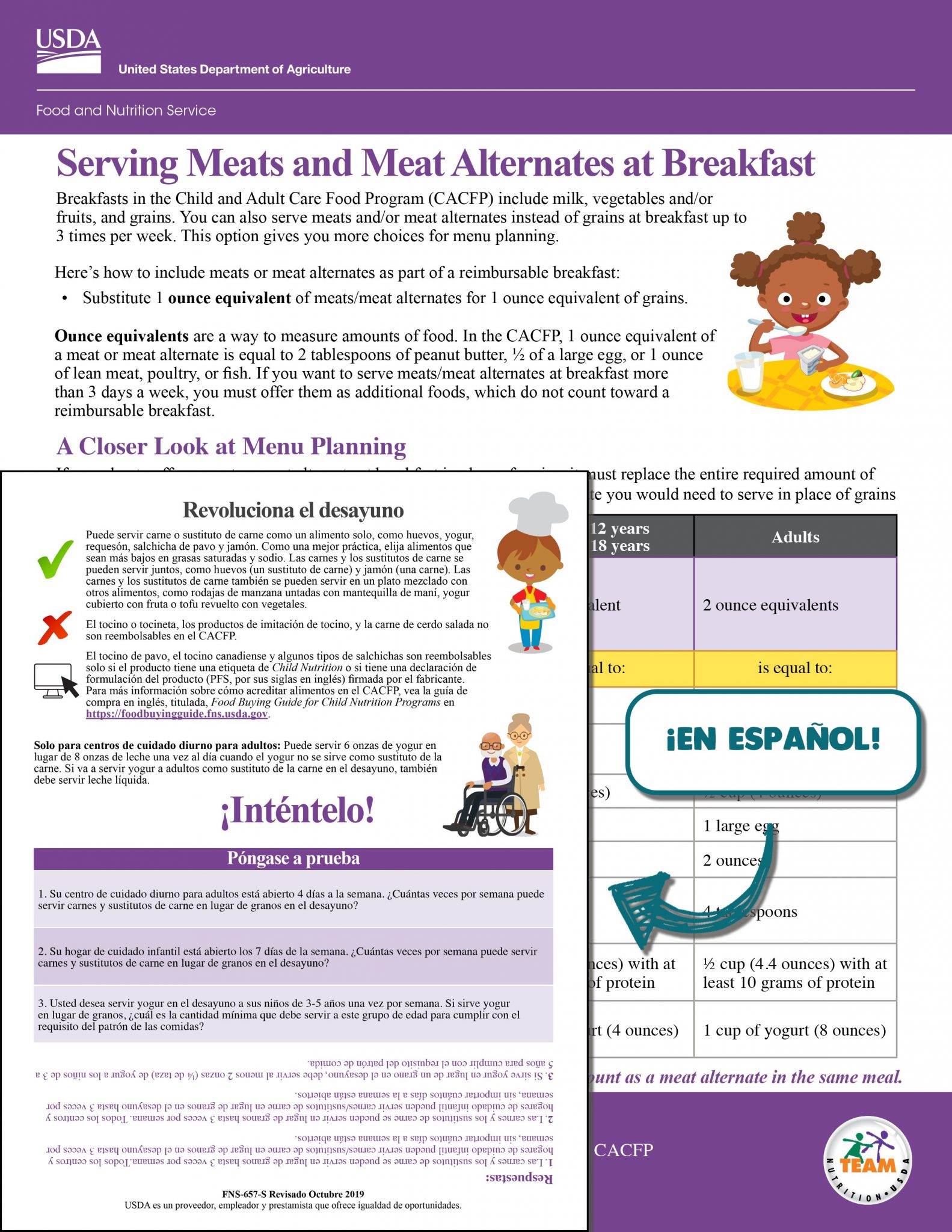 Meal Patterns - National CACFP Sponsors Association