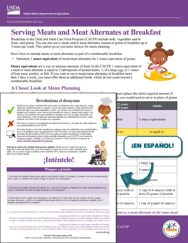 Meal Patterns - National CACFP Sponsors Association