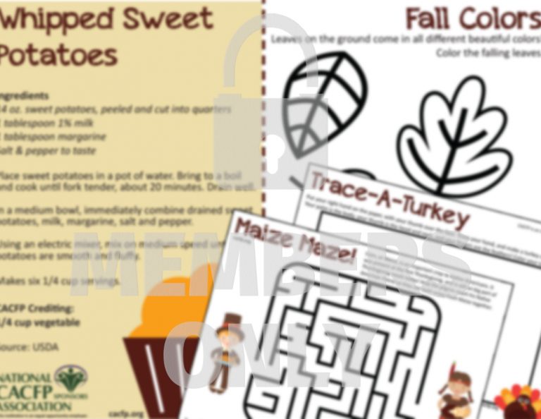 Activity Pages - National CACFP Sponsors Association