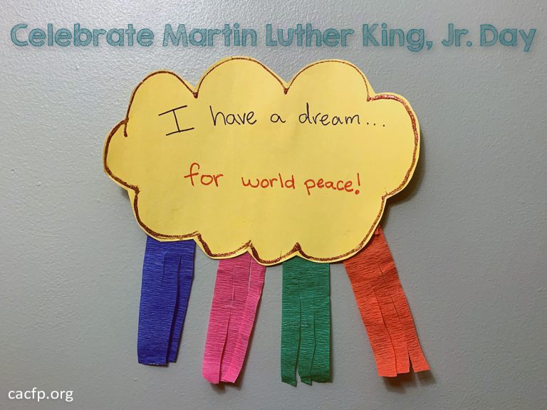 Martin Luther King, Jr. Day Dream Clouds - National CACFP Sponsors ...