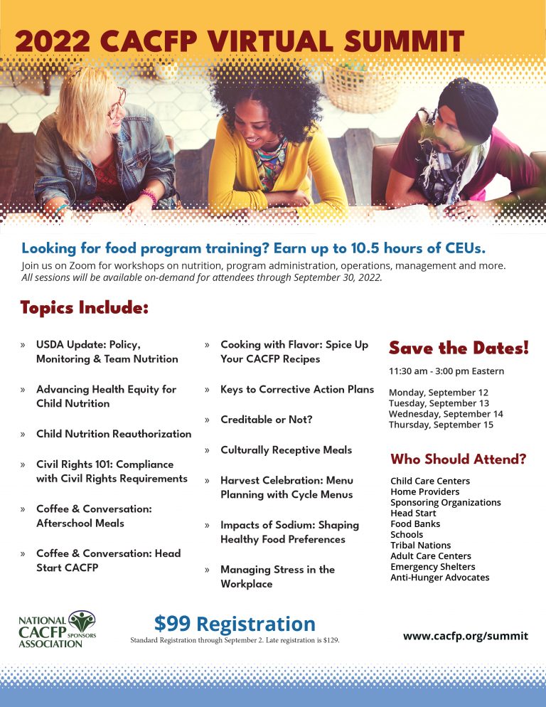 Virtual Summit - National CACFP Sponsors Association