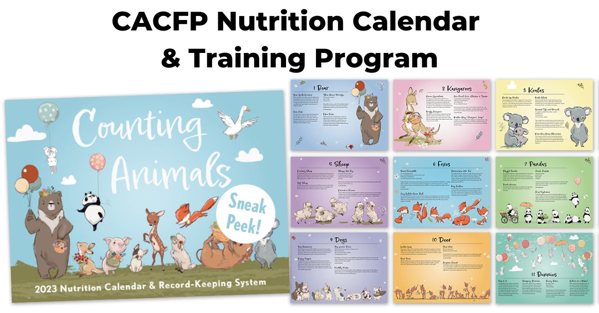 Benefits of Membership: CACFP Calendar & Nutrition Training Program