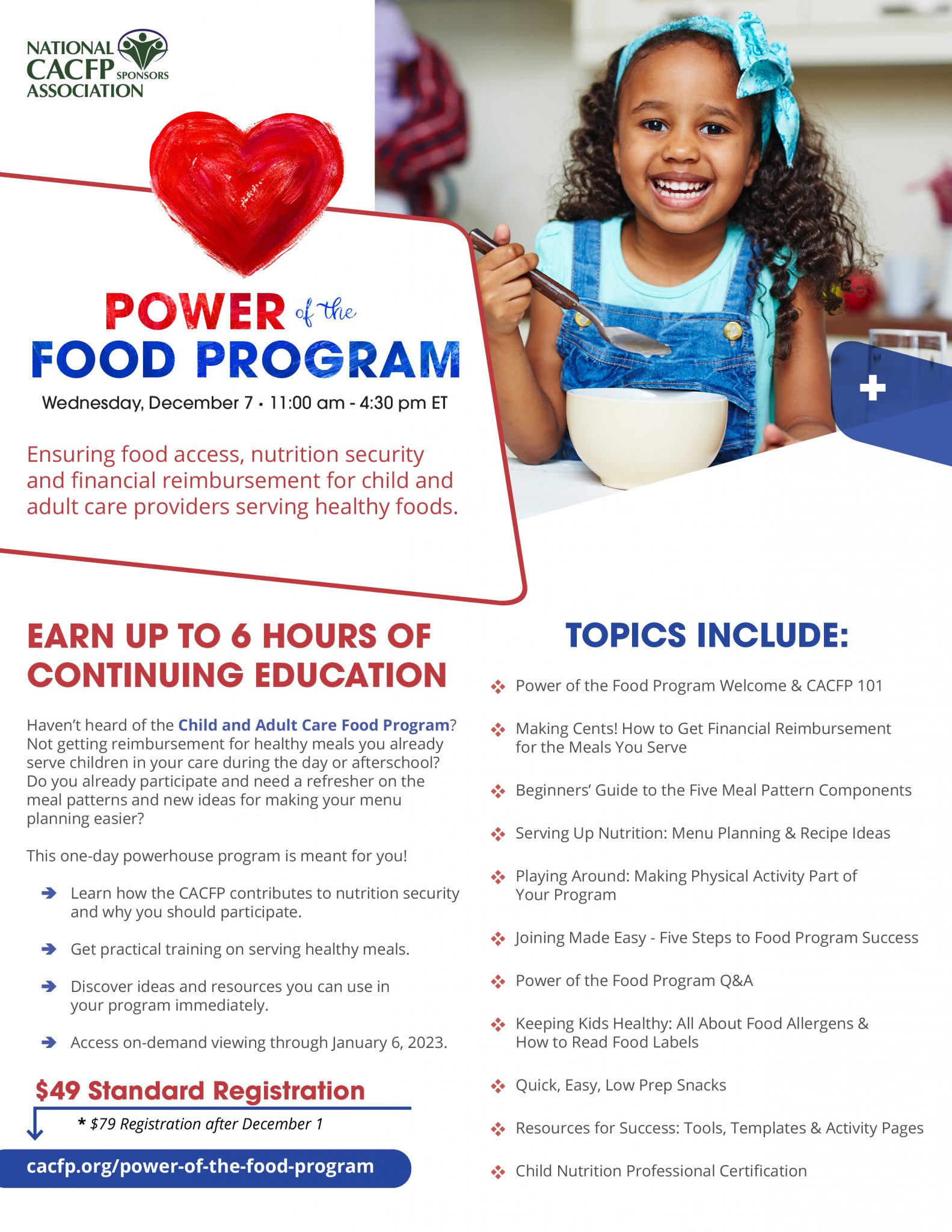 Power of the Food Program - National CACFP Sponsors Association