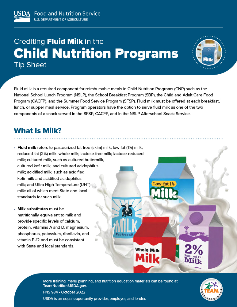 Meal Patterns - National CACFP Sponsors Association
