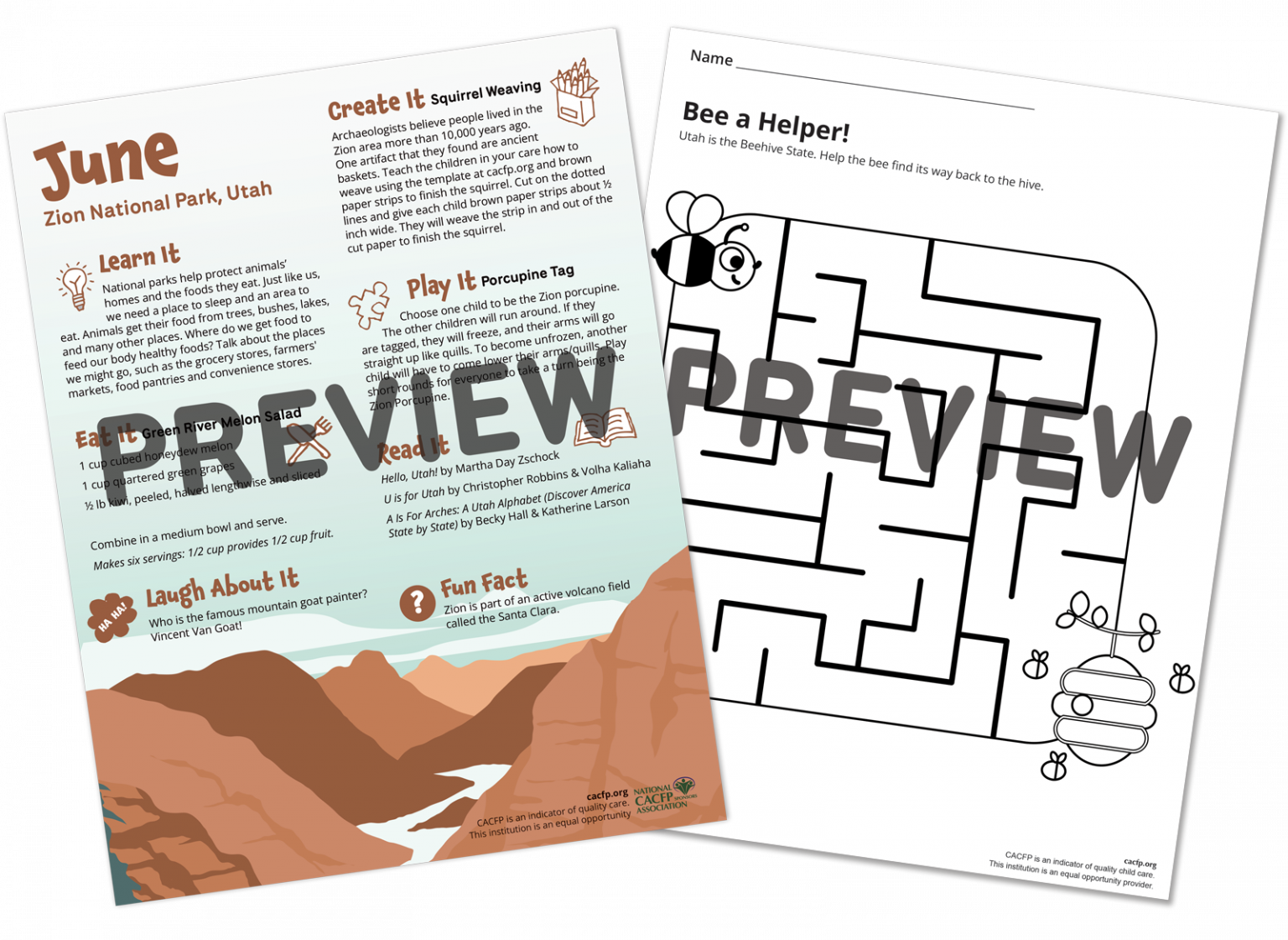 Training & Nutrition Calendar - National CACFP Sponsors Association