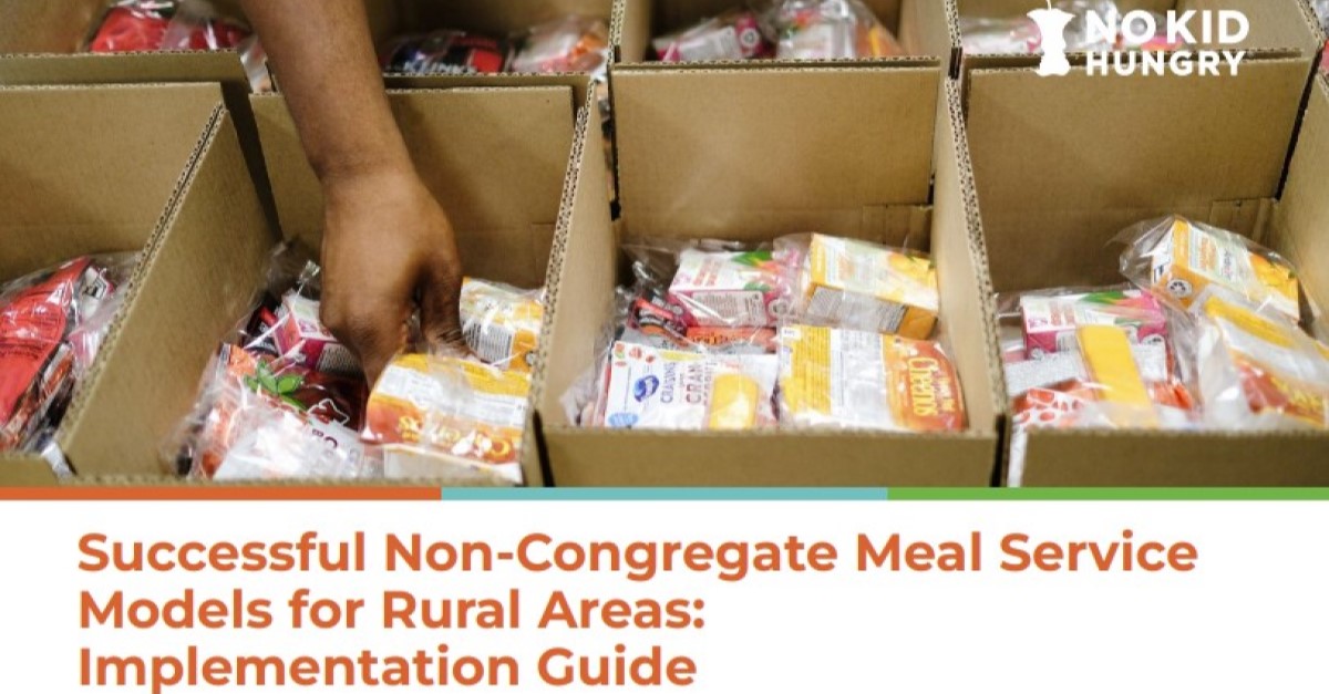Successful Non-Congregate Meal Service Models for Rural Areas ...