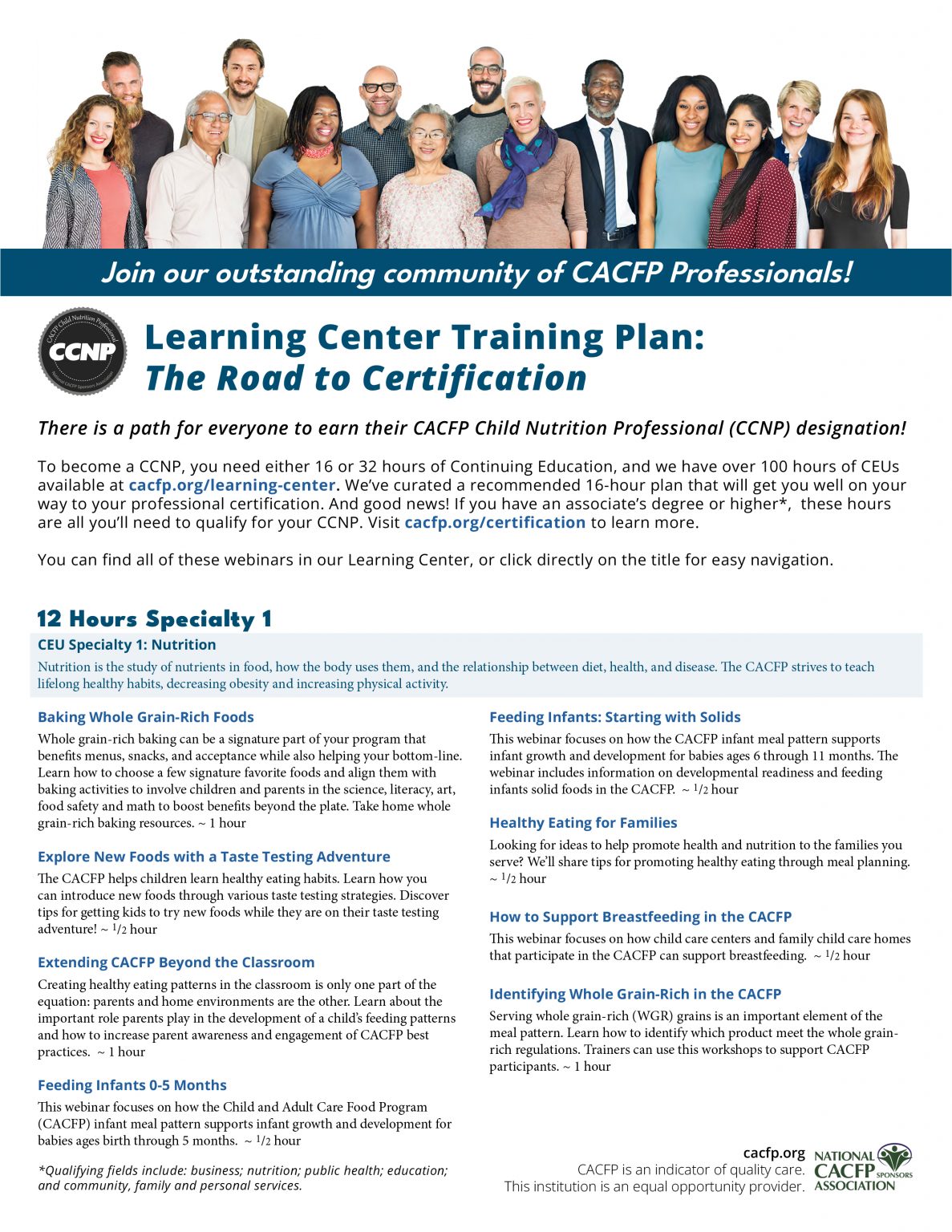 Learning Center - National CACFP Sponsors Association