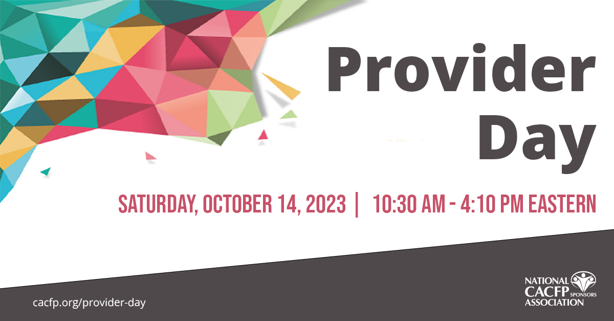 Provider Day - National CACFP Sponsors Association