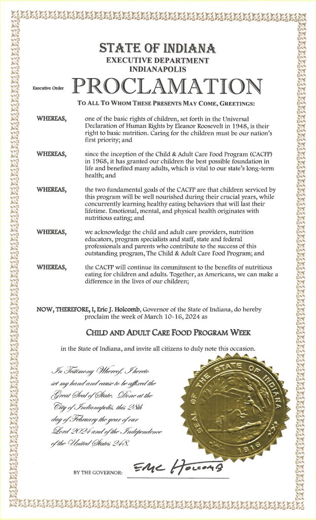 CACFP Week Advocacy - National CACFP Sponsors Association