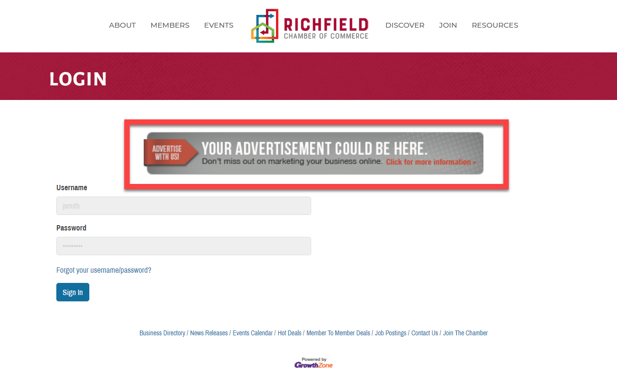Advertise With Us - Richfield Chamber of Commerce