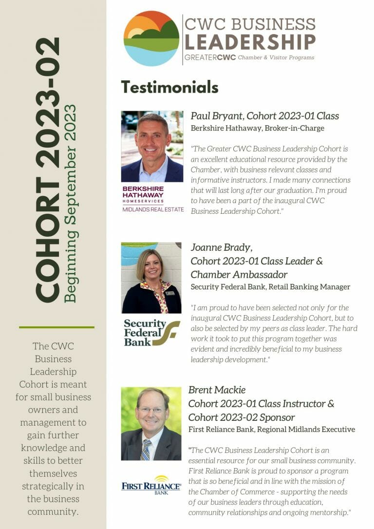 CWC Business Leadership - Greater Cayce West Columbia Chamber of Commerce