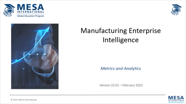 MES/MOM Certificate of Competency - Manufacturing Enterprise Solutions ...