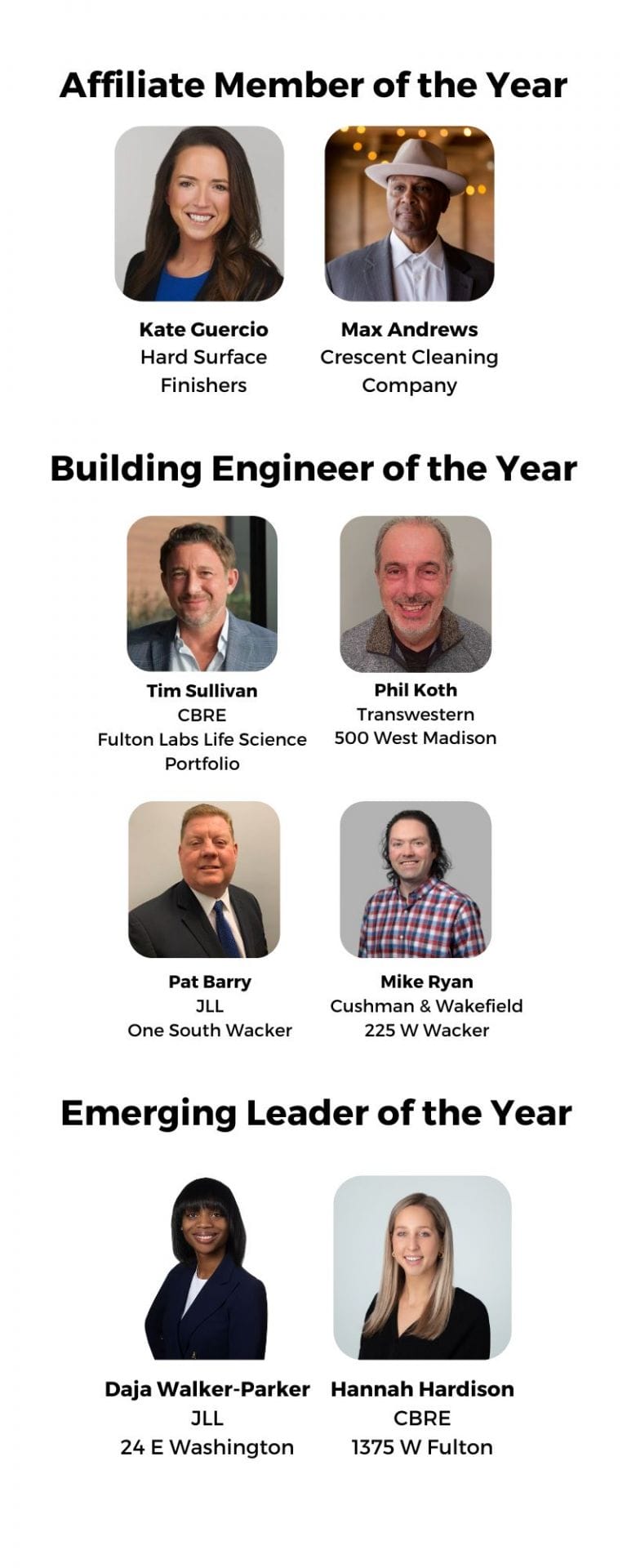 Congratulations to Our 2024 Gold Circle Award Nominees! - BOMA / CHICAGO