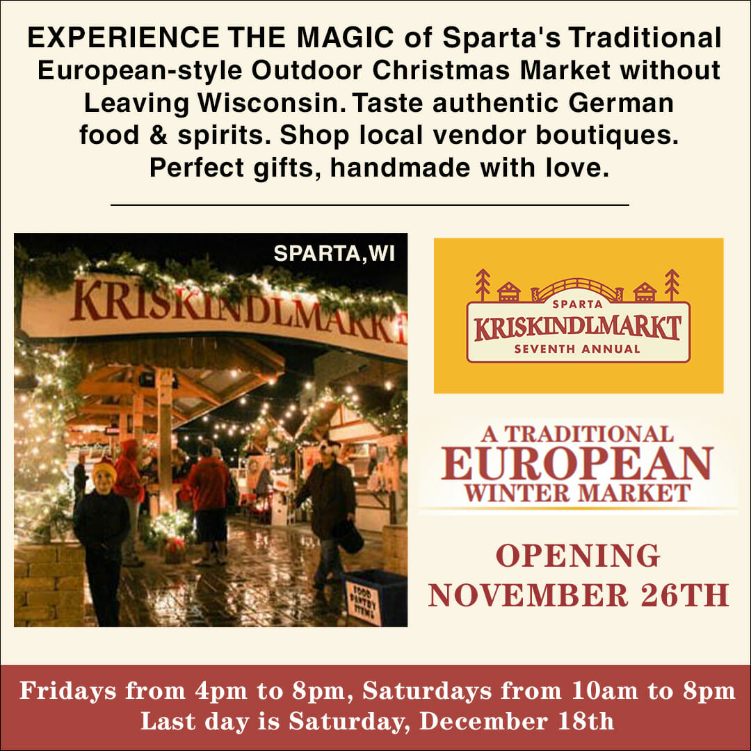 Sparta, WI Kriskindlmarkt - Sparta Area Chamber of Commerce
