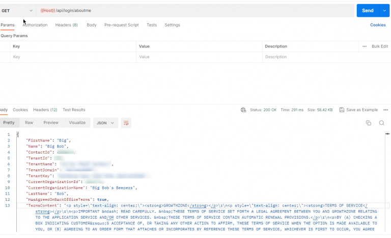 Testing SSO in PostMan - GrowthZone