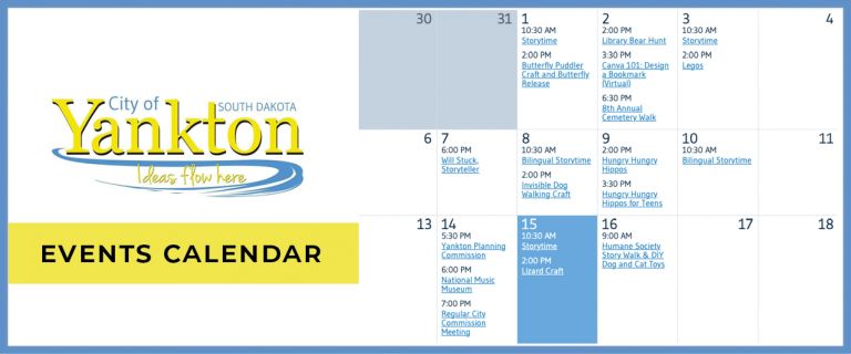 Additional Community Calendars - Yankton Thrive Additional Community Calendars - Yankton Thrive