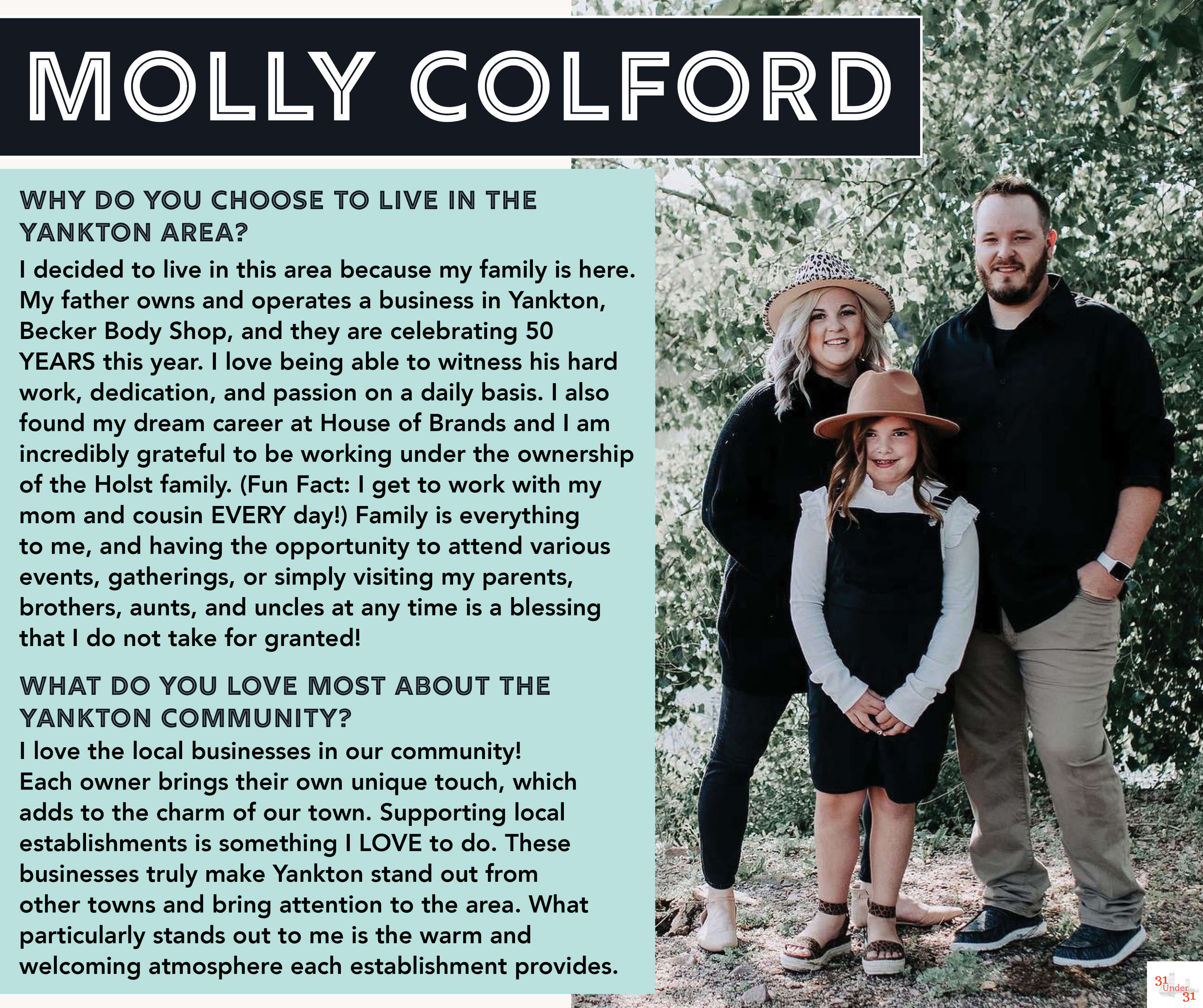 31 under 31 - 2024 edition - Yankton Thrive