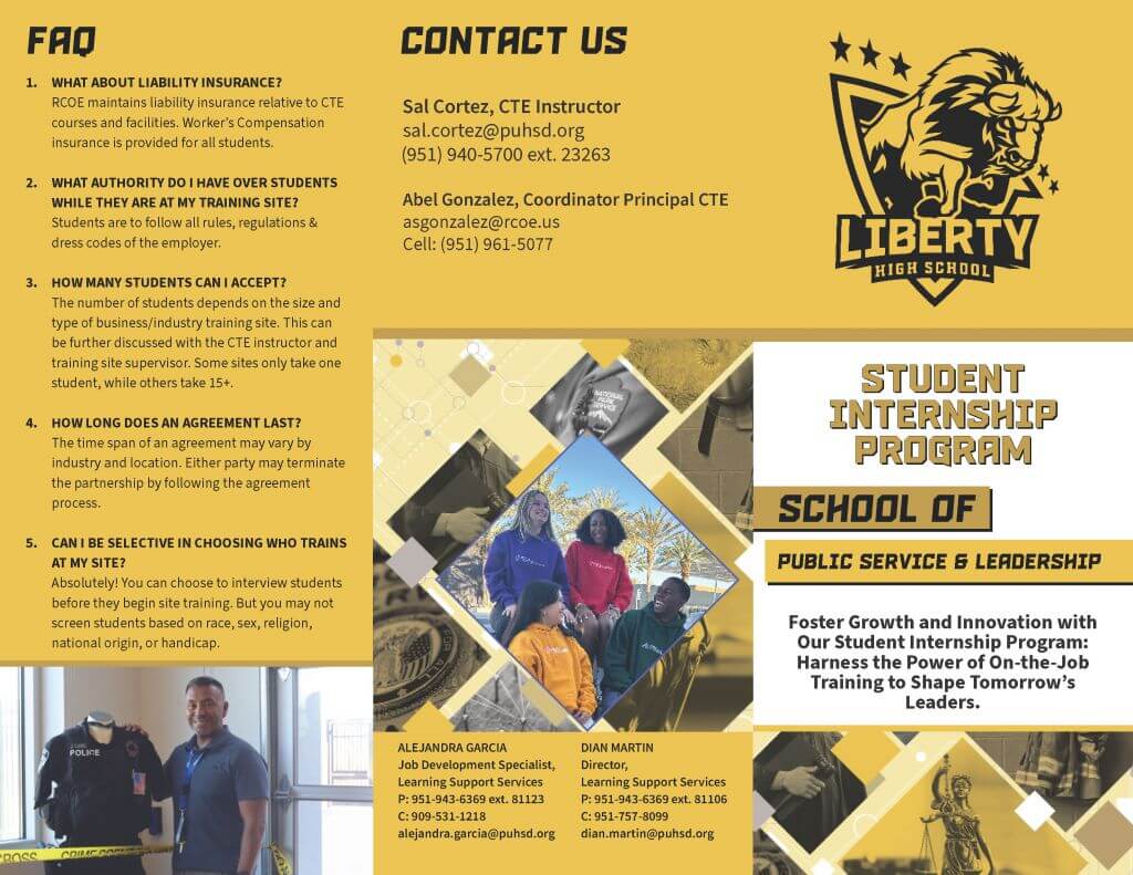 Liberty High School Internship Program - Menifee Valley Chamber of Commerce