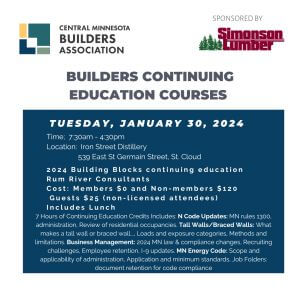 Builders Continuing Education - Central Minnesota Builders Association