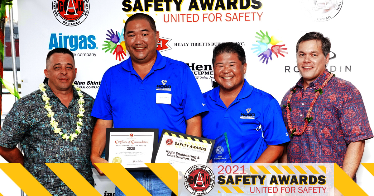 Safety Awards - General Contractors Association of Hawaii