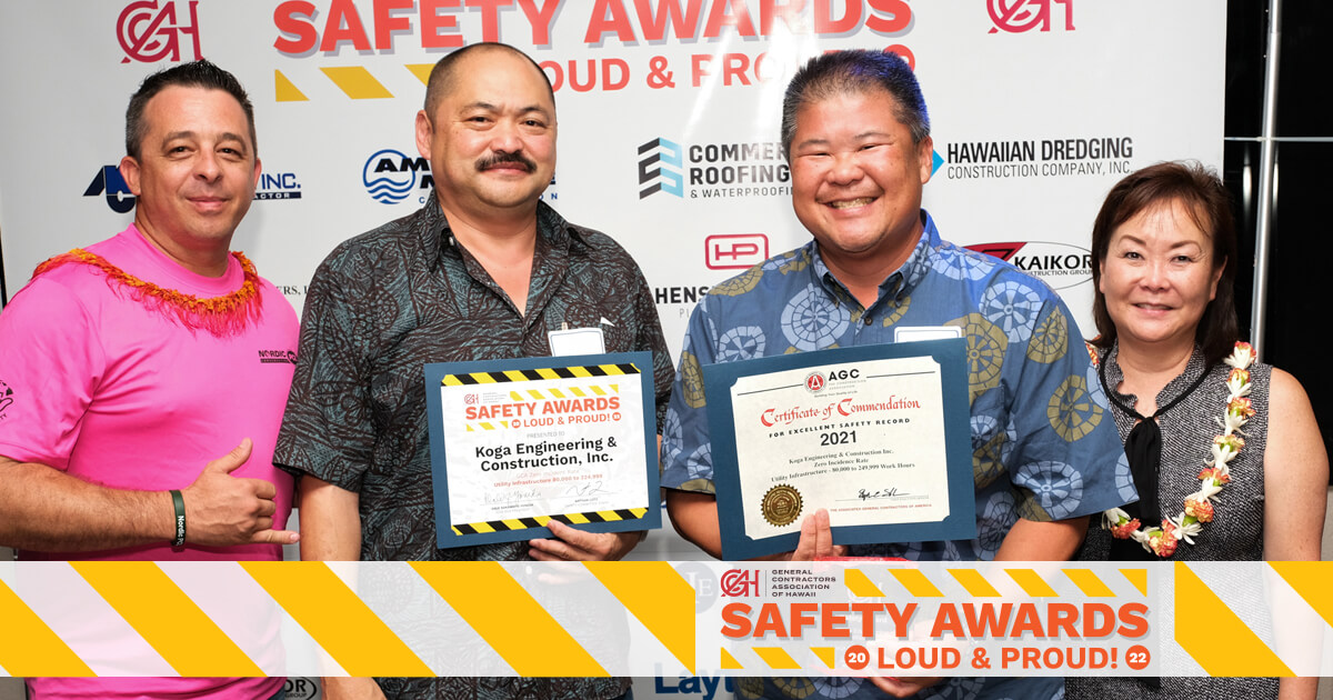 Safety Awards - General Contractors Association of Hawaii
