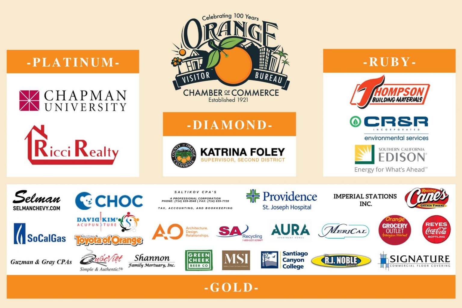 Chairman Circle - Orange Chamber of Commerce