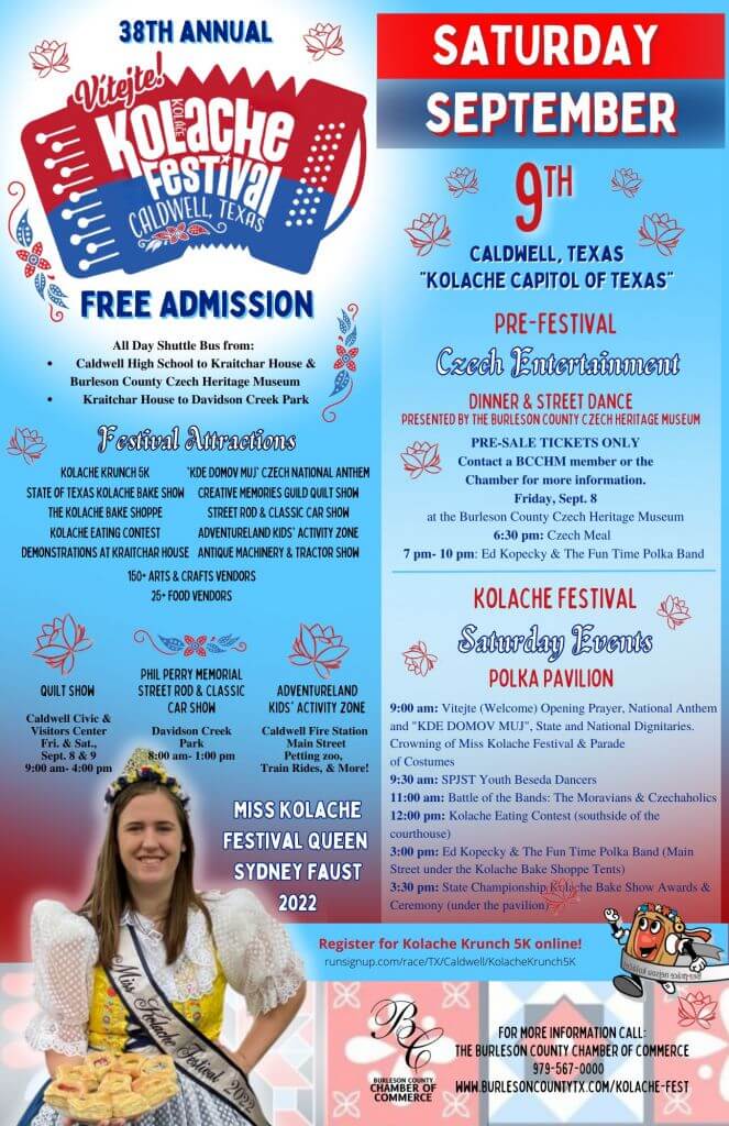 Kolache Fest - Burleson County Chamber of Commerce