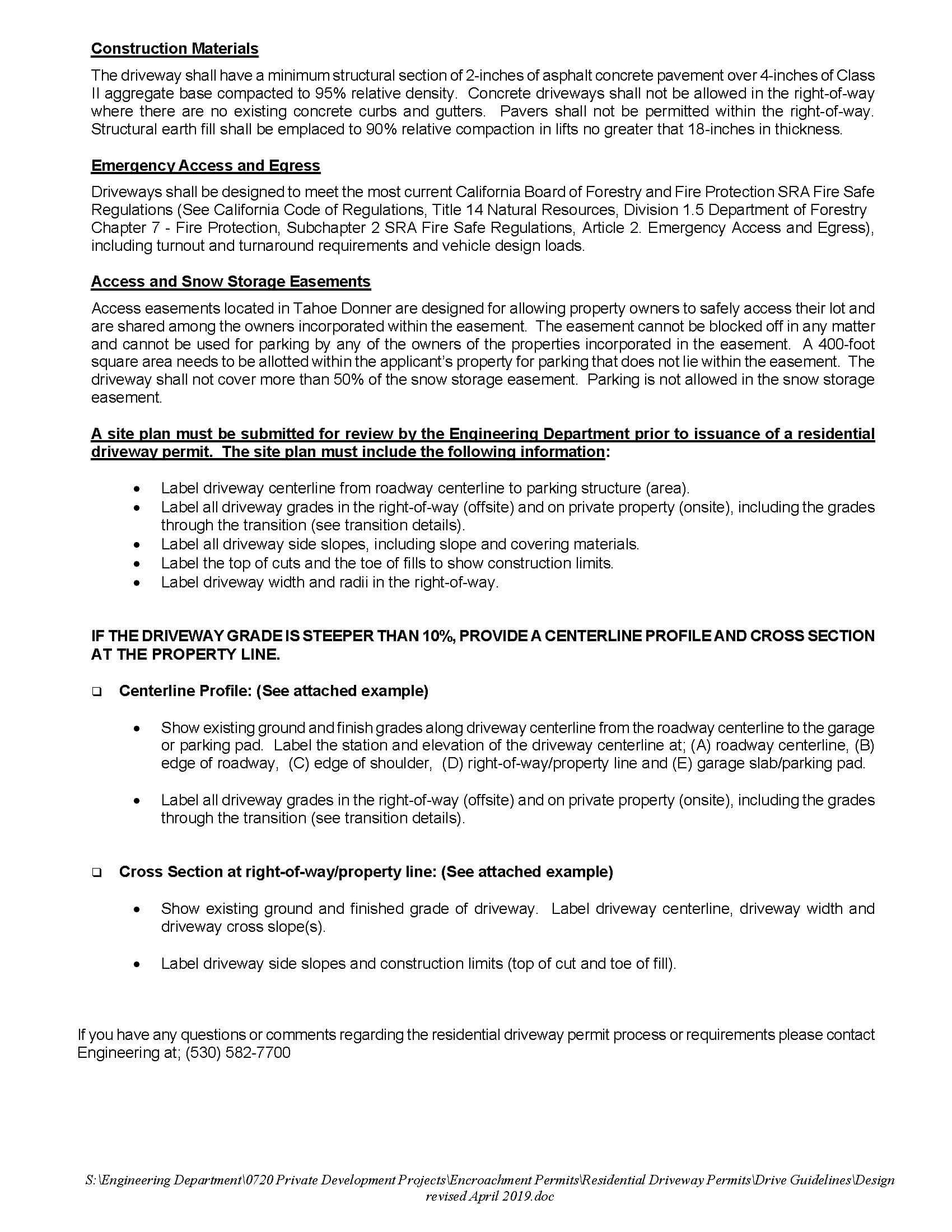 Town of Truckee Engineering - Contractors Association of Truckee Tahoe