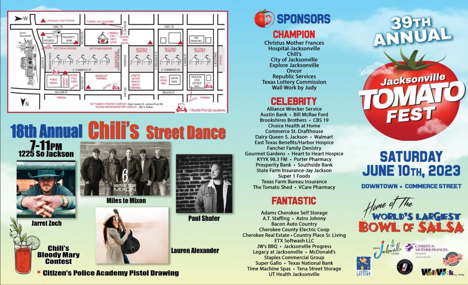 2023 Tomato Fest Program - Jacksonville Chamber of Commerce