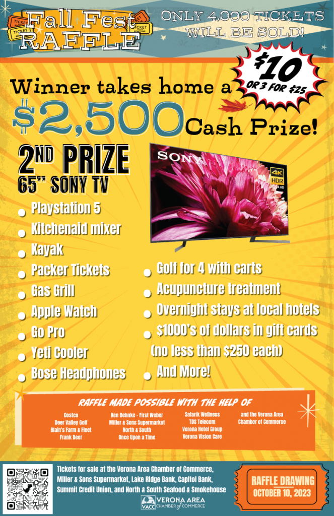 Fall Fest Raffle - Verona Area Chamber of Commerce