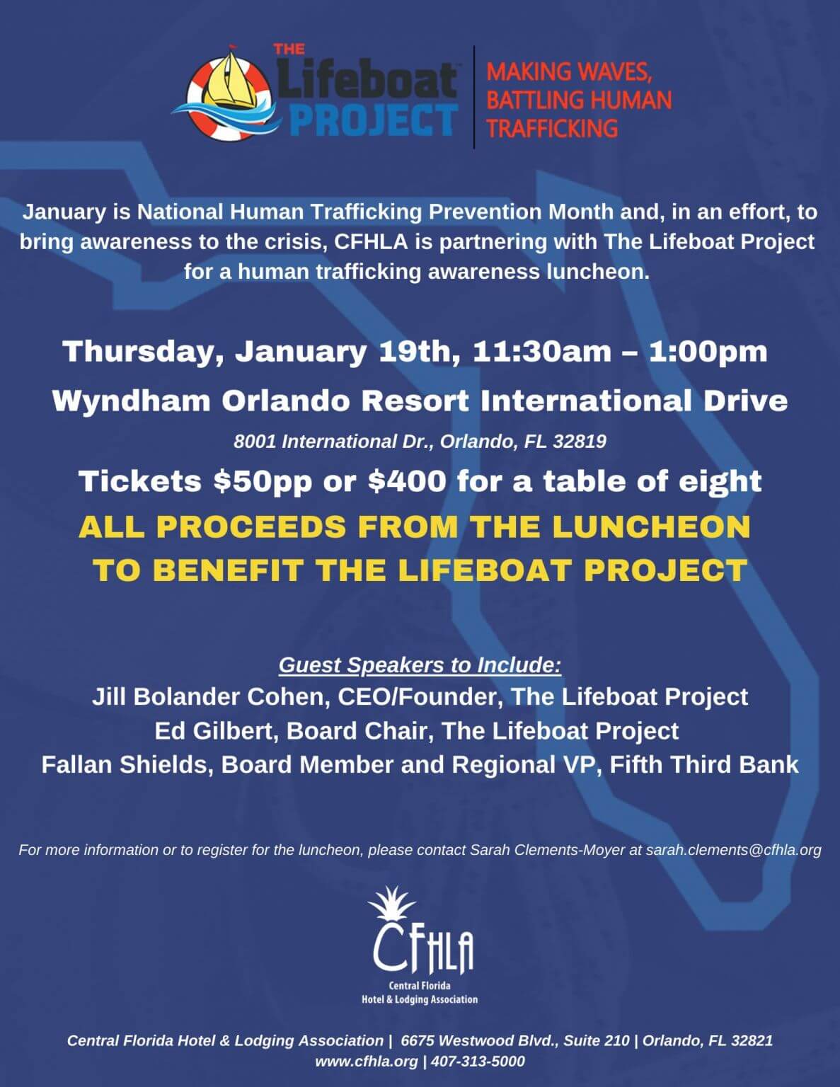 The Lifeboat Project Luncheon - The Central Florida Hotel & Lodging ...