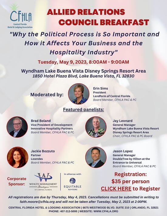 ARC Breakfast - The Central Florida Hotel & Lodging Association