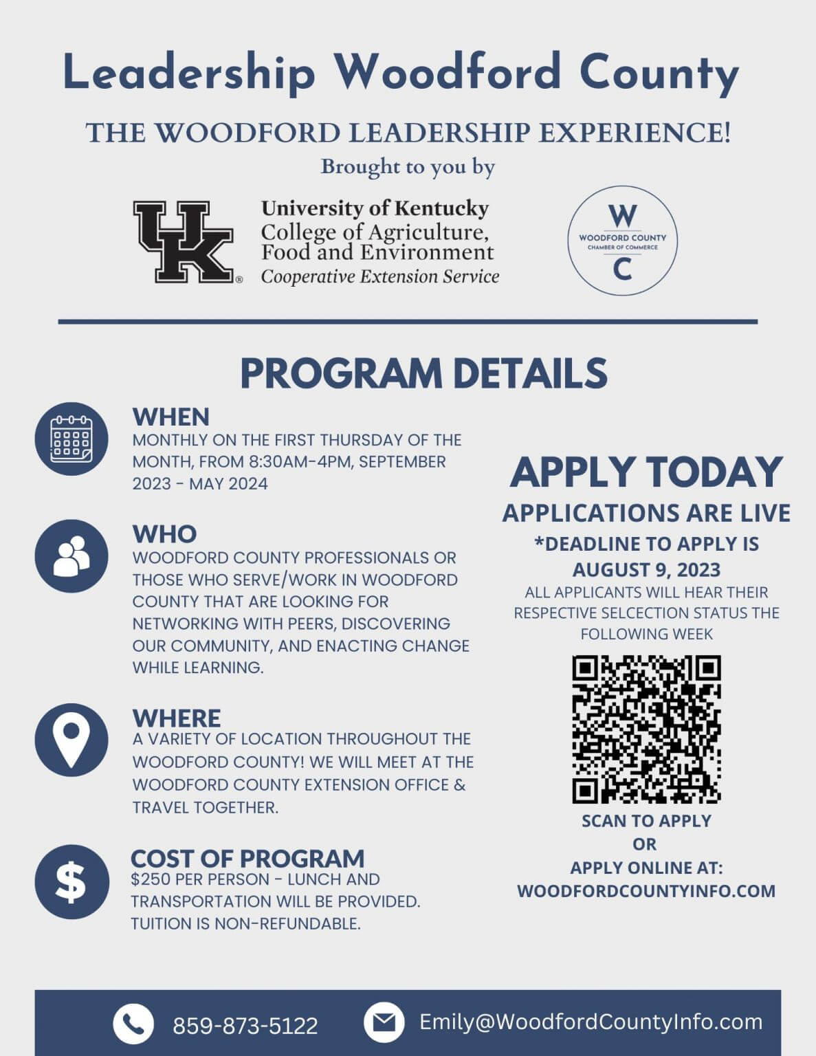 LEADERSHIP WOODFORD COUNTY - Woodford County Chamber of Commerce