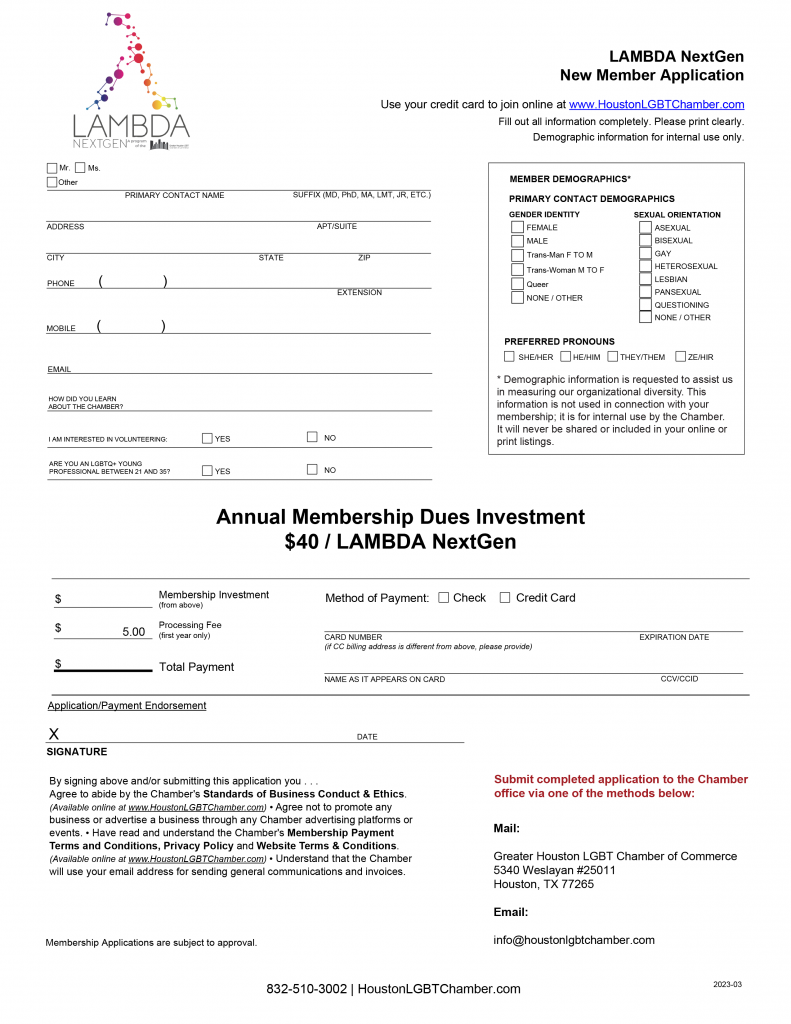 LAMBDA NextGen - Greater Houston LGBT Chamber of Commerce