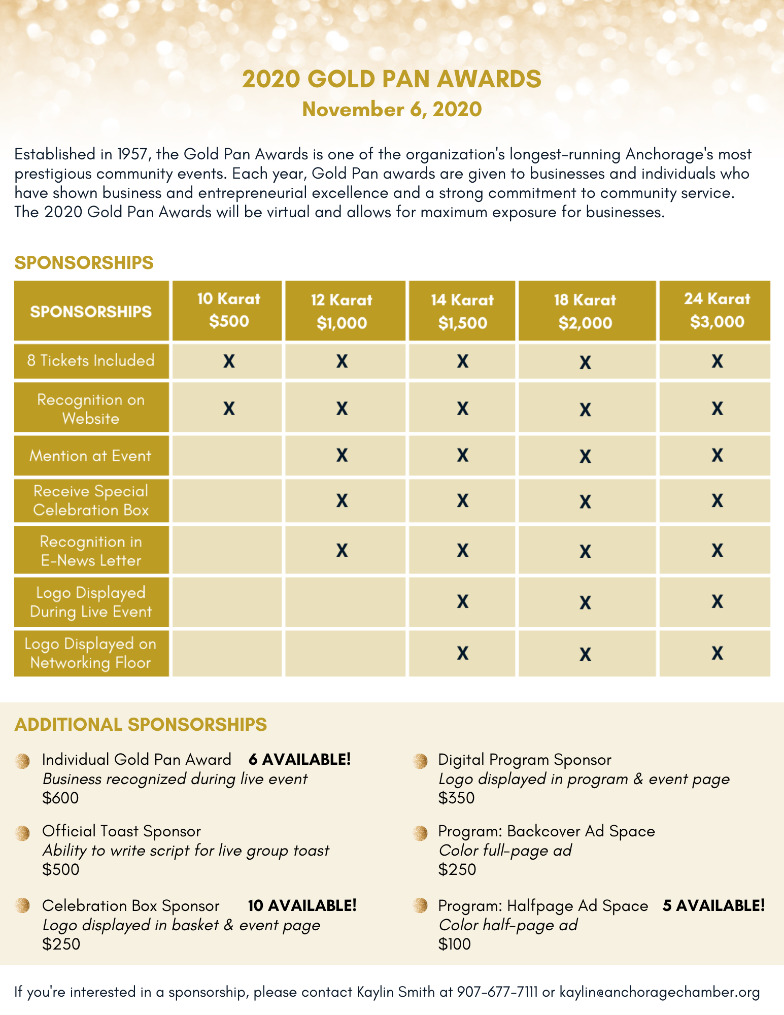 Gold Pan Awards - Anchorage Chamber