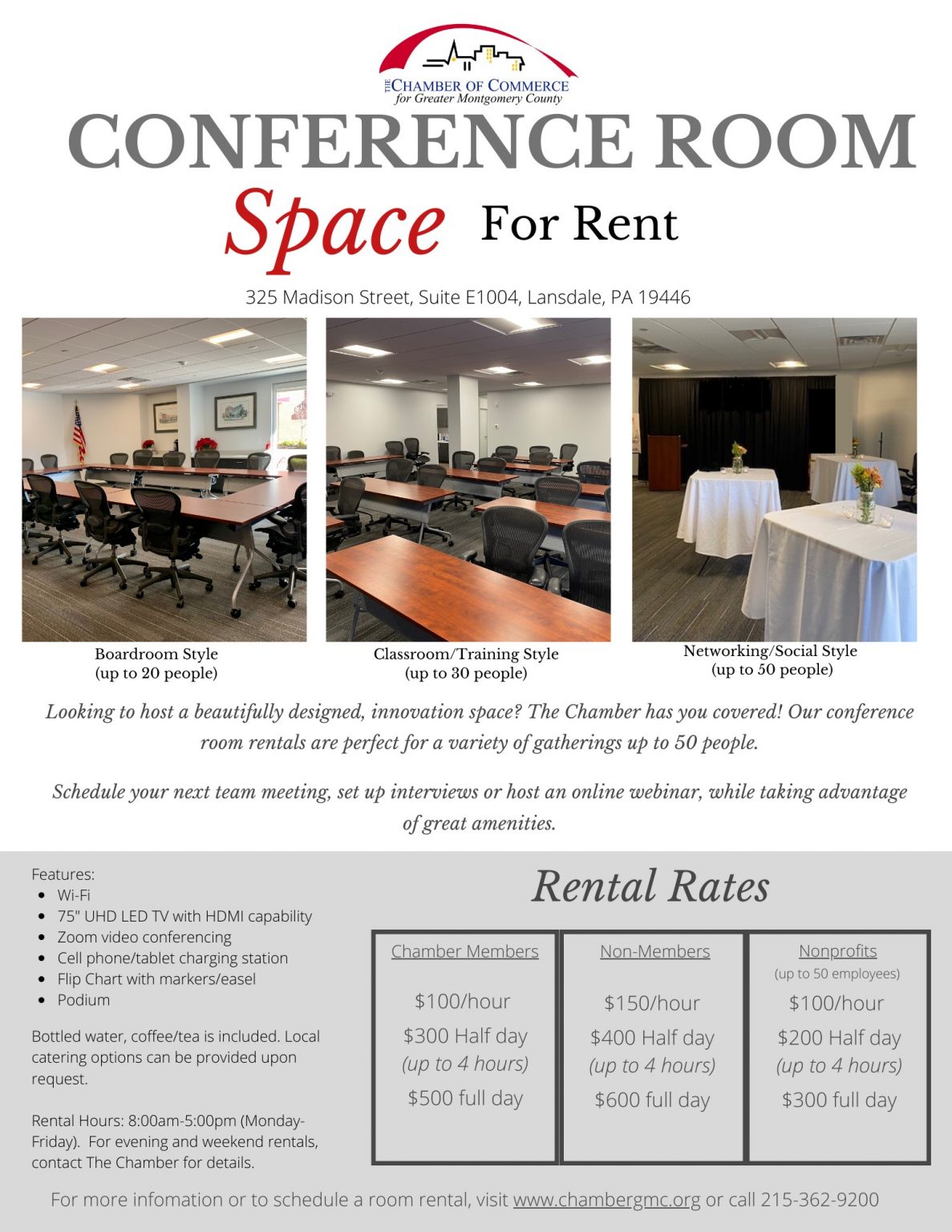 Conference Room Rental | The Chamber of Commerce for Greater Montgomery ...