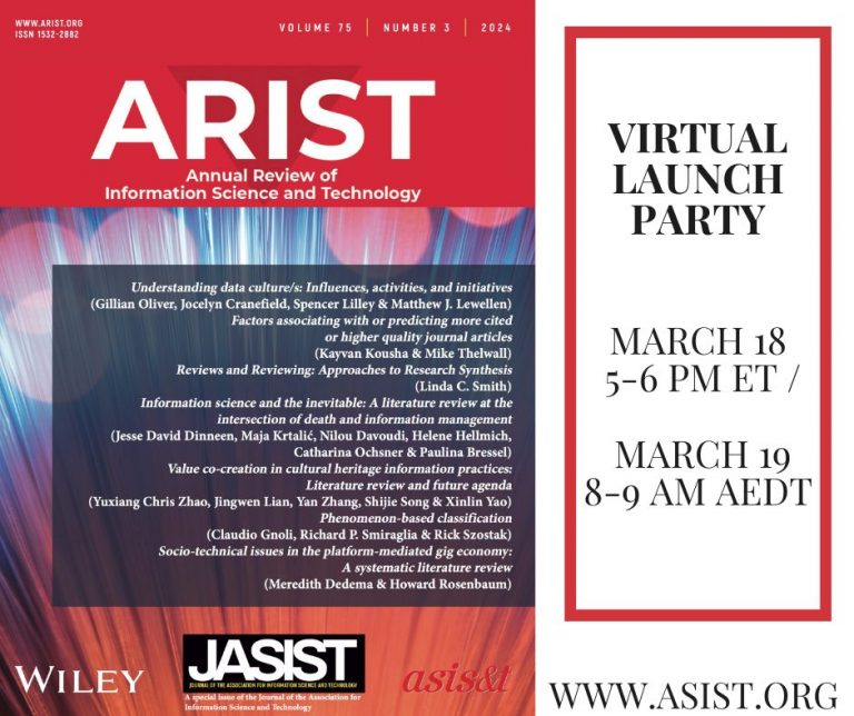 ARIST - Association for Information Science and Technology | ASIS&T