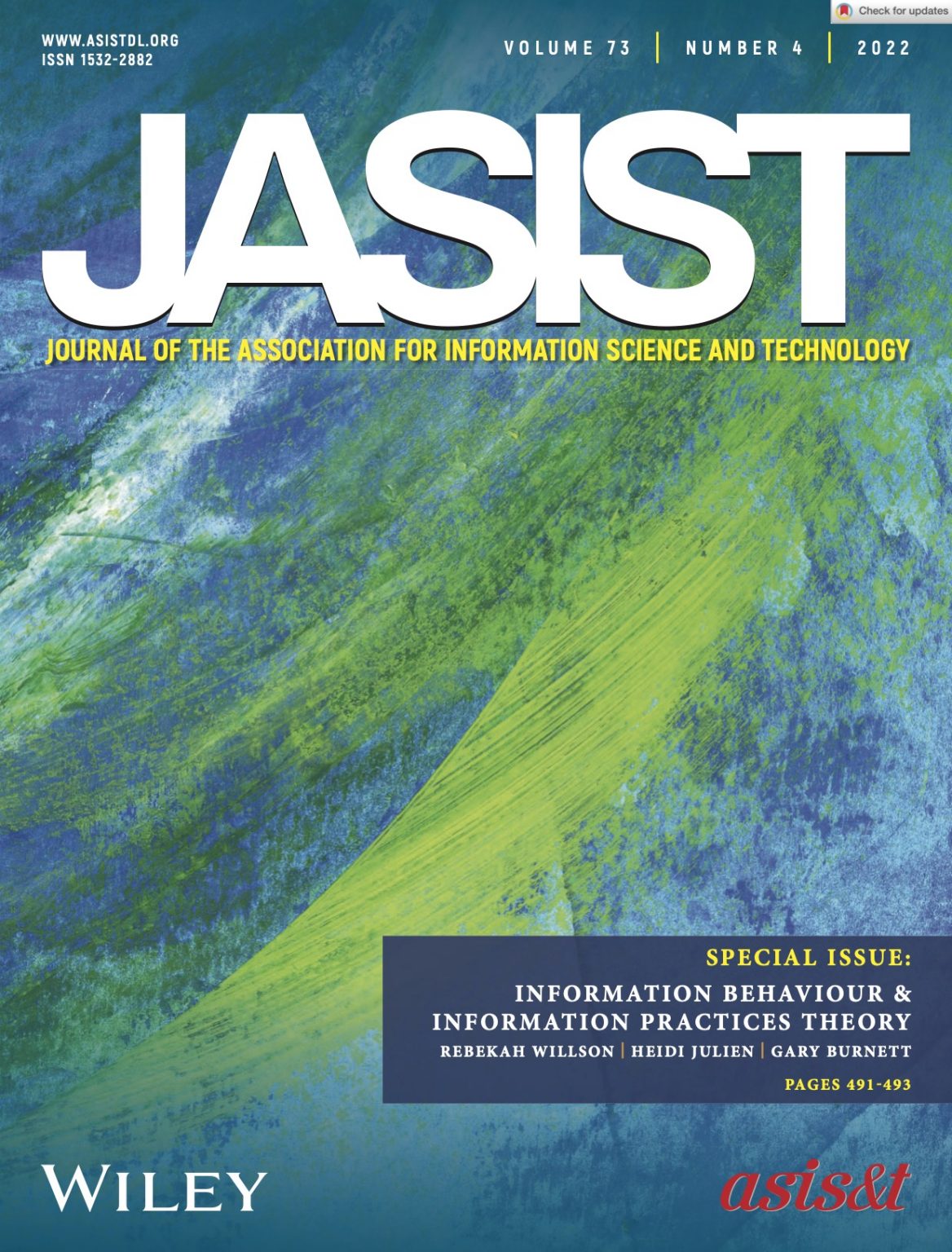 New from JASIST- May 2022 - Association for Information Science and ...