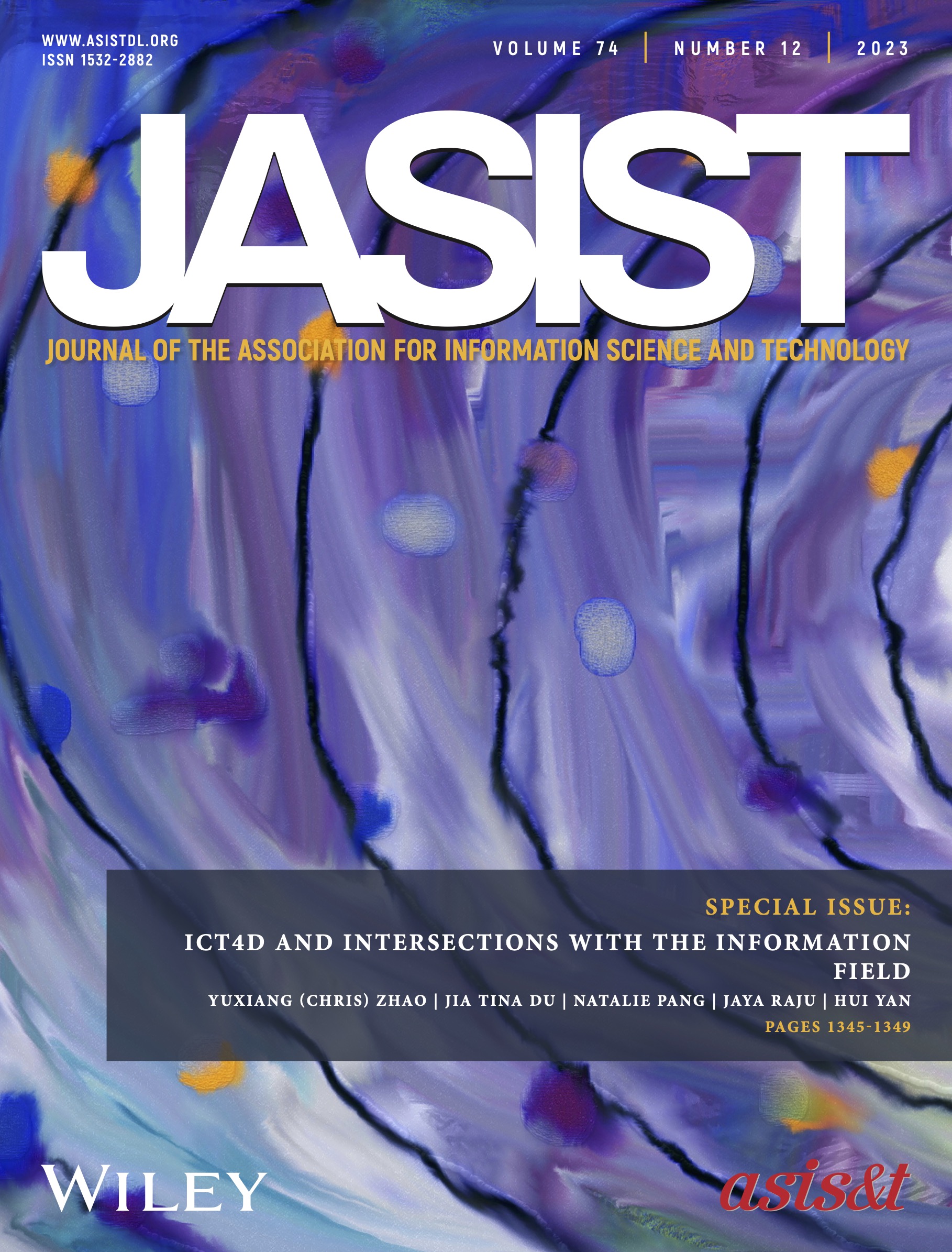 New from JASIST, November 2023 - Association for Information Science ...